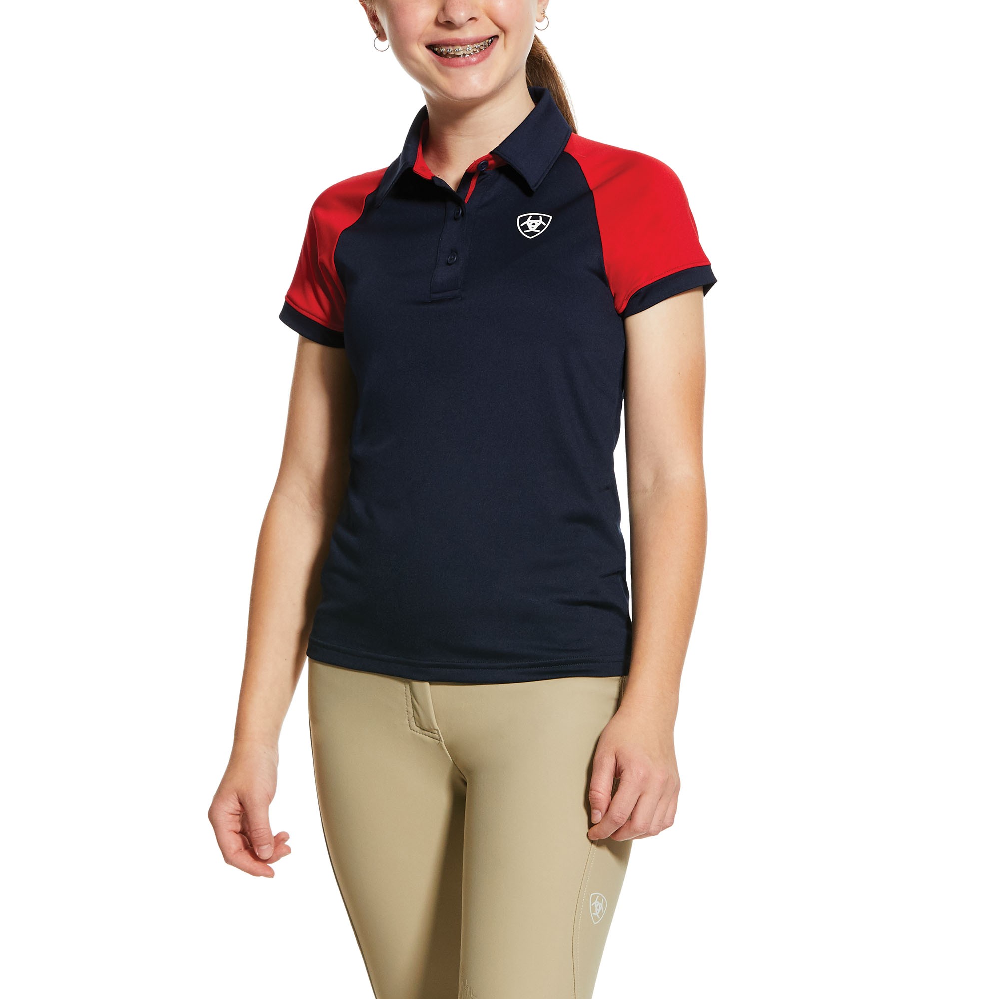 Ariat Youth 3.0 Team Polo (Navy) - Wychanger Barton