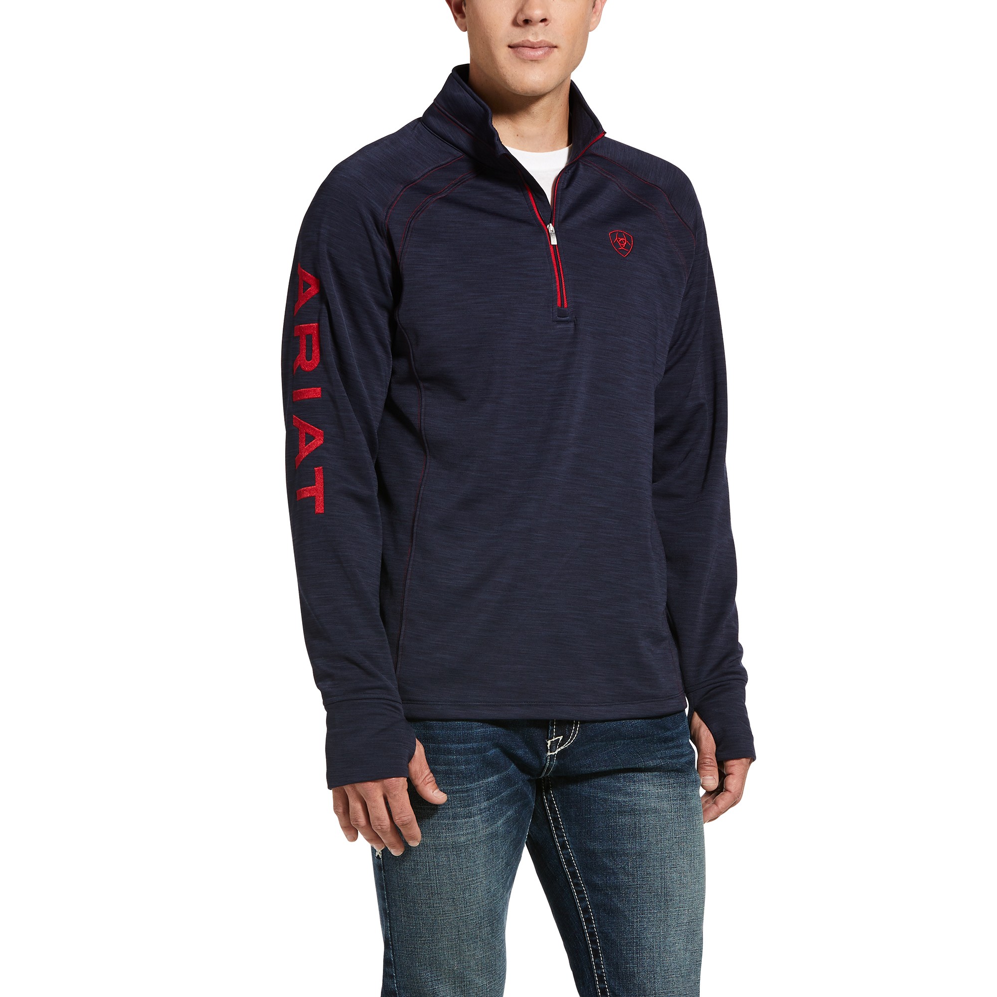 Ariat Men's Tek Team 1/2 Zip Sweatshirt - Wychanger Barton
