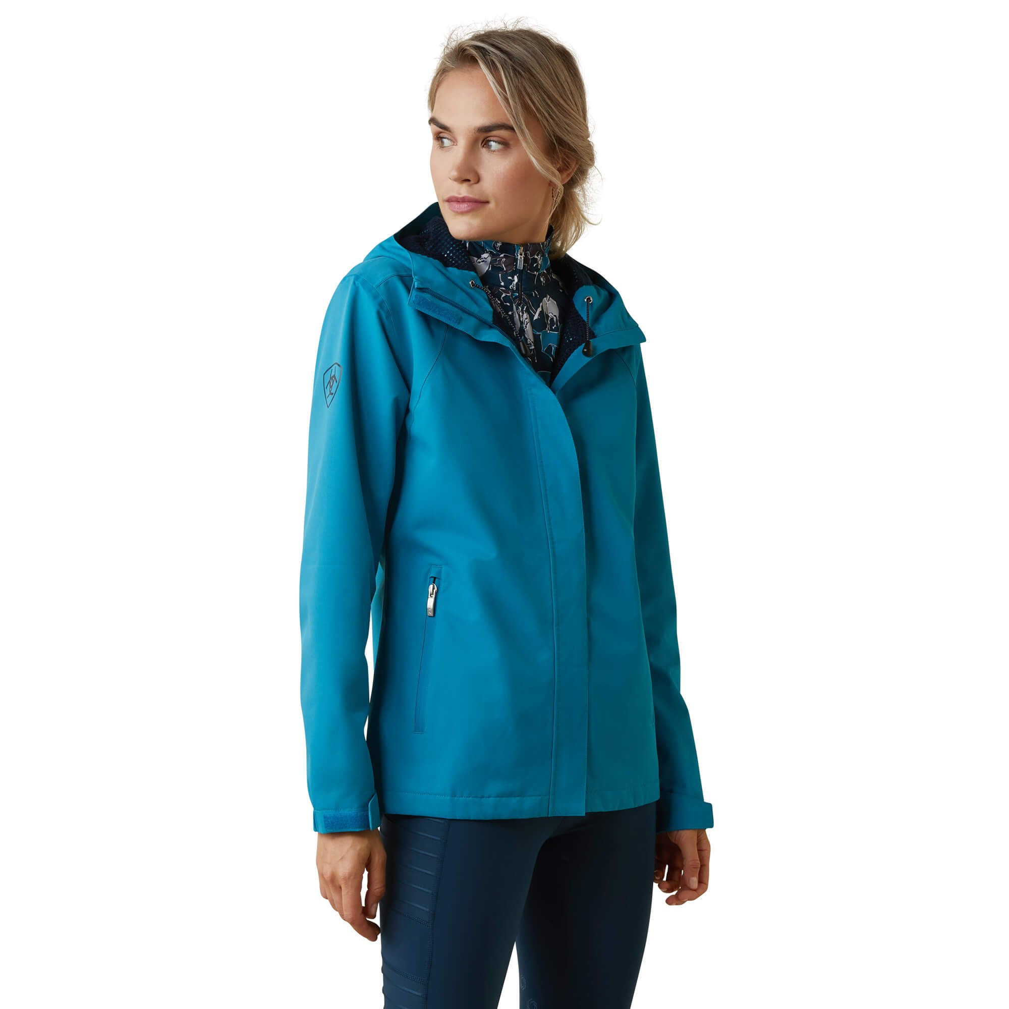 Ariat Womens Spectator Waterproof Jacket (Mosaic Blue) - Wychanger Barton