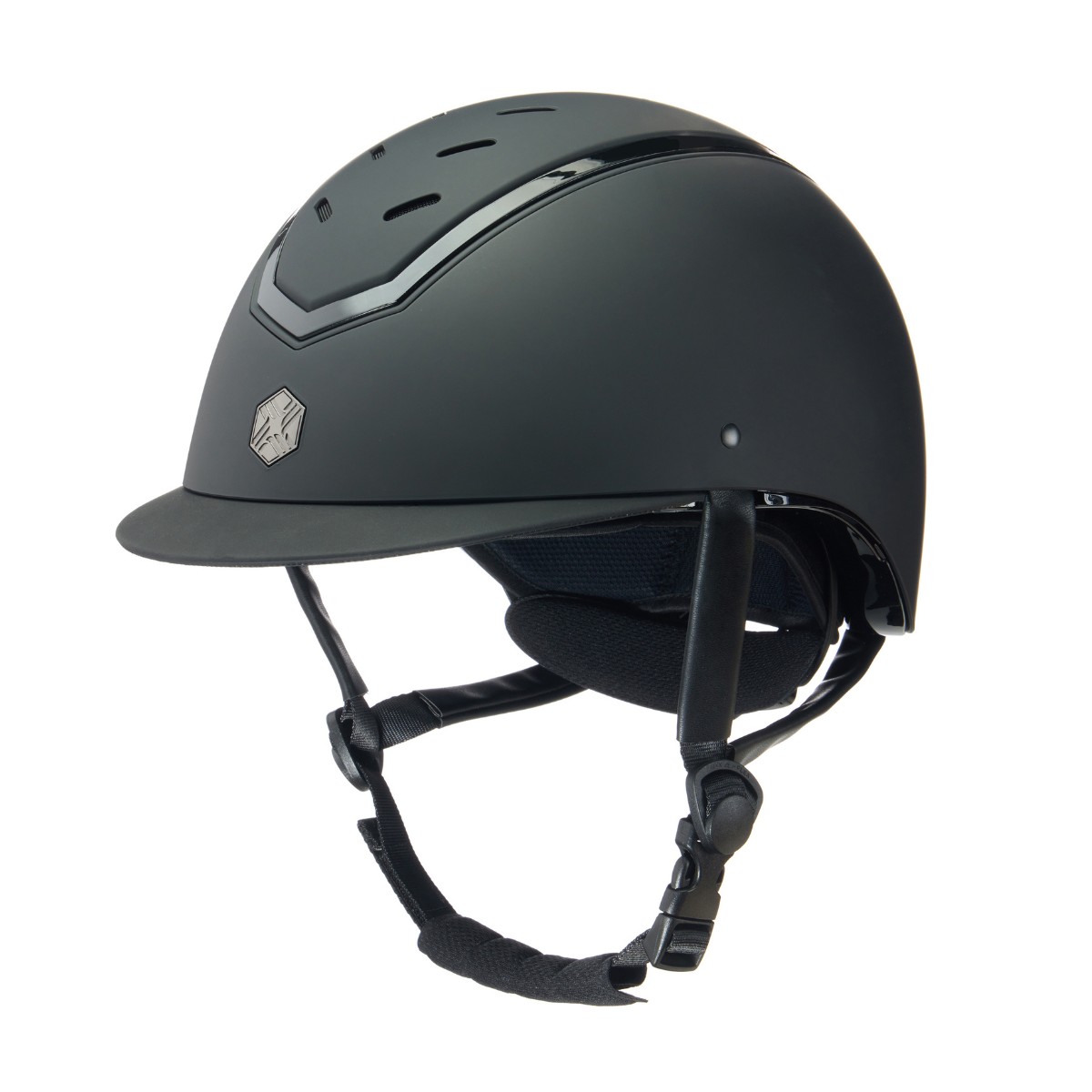 EQx Kylo Riding Helmet Standard Peak (Black Matte) - Wychanger Barton