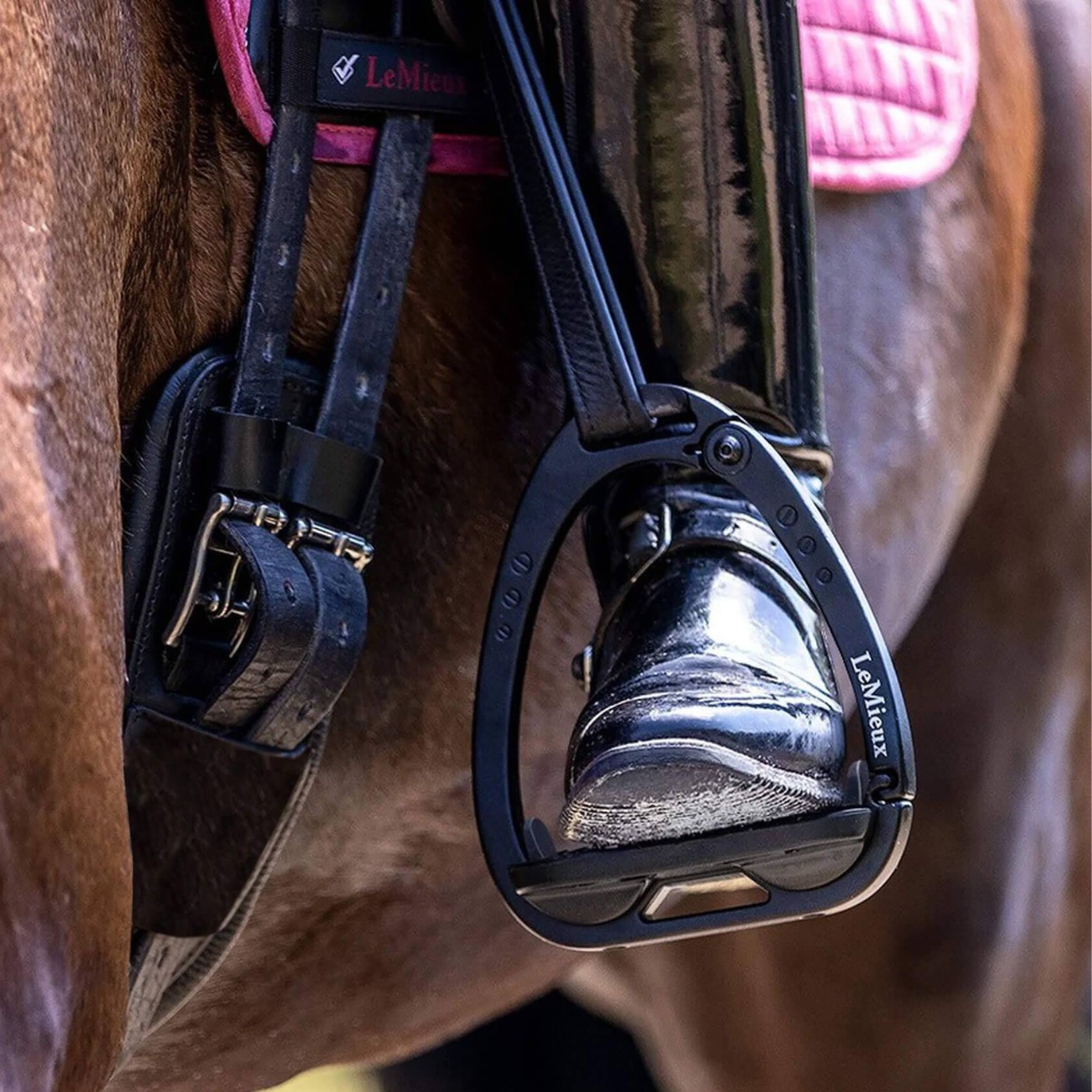 LeMieux Vector Balance & Control Stirrups (Black) - Wychanger Barton