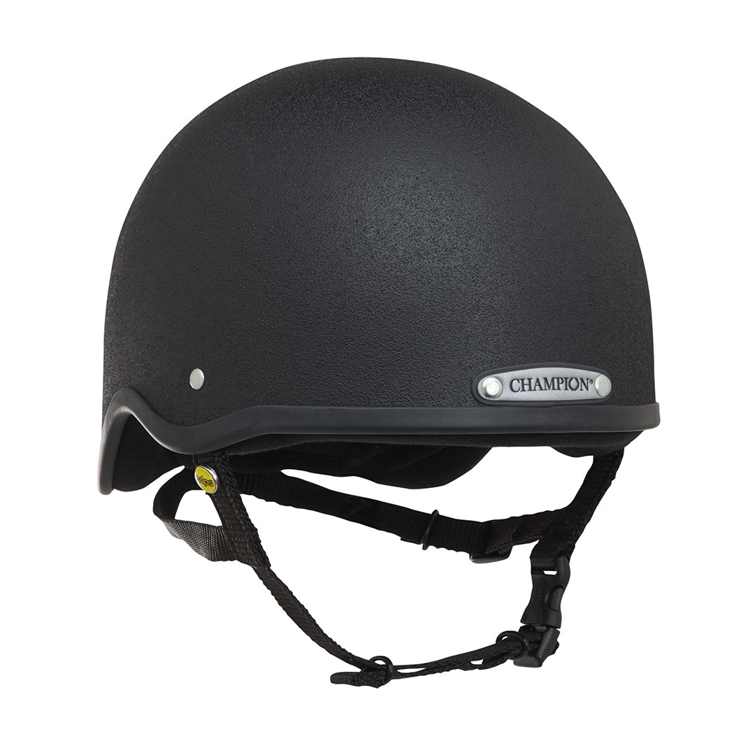 Champion Revolve Junior Plus MIPS Jockey Helmet (Black) - Wychanger Barton