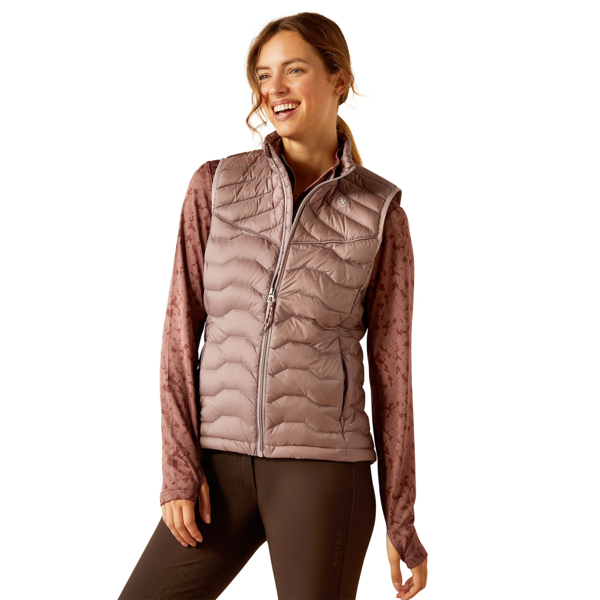 *OUTLET* Ariat Women's Ideal Down Gilet (Purple Dove) - Wychanger Barton