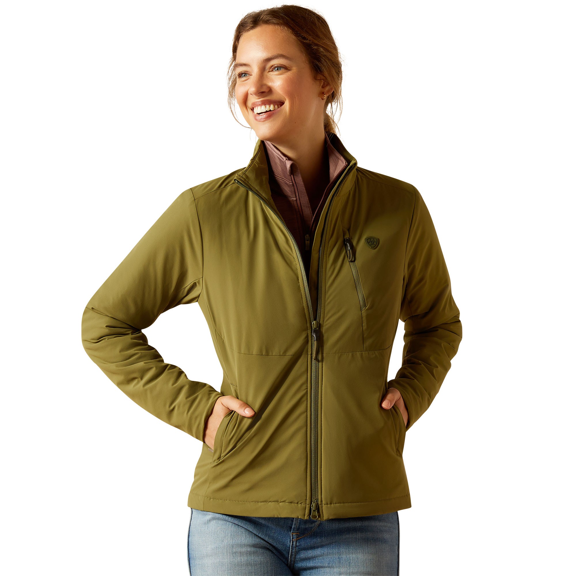*OUTLET* Ariat Women's Rion Stretchshell Jacket (Winter Moss ...