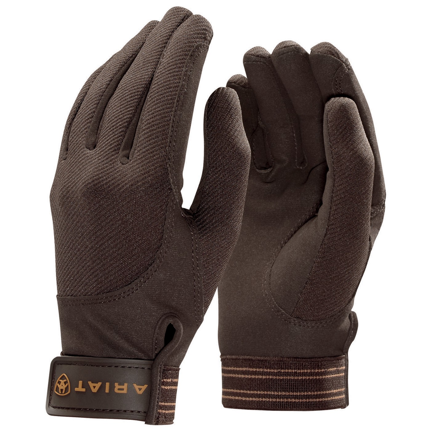 Ariat Adults Tek Grip Gloves Bark - Wychanger Barton