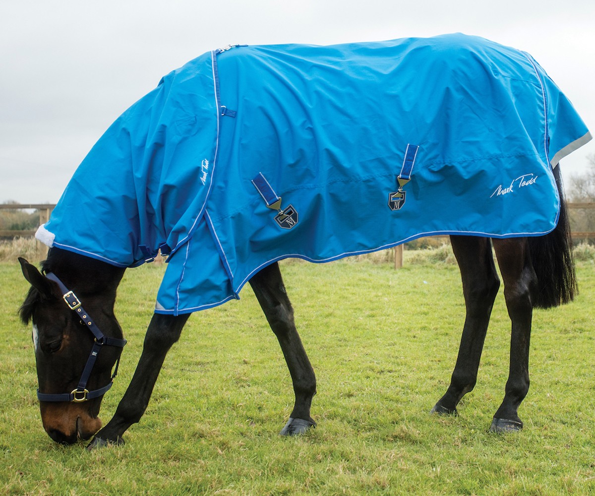 Mark Todd Lightweight Turnout Rug Royal/White - Wychanger Barton