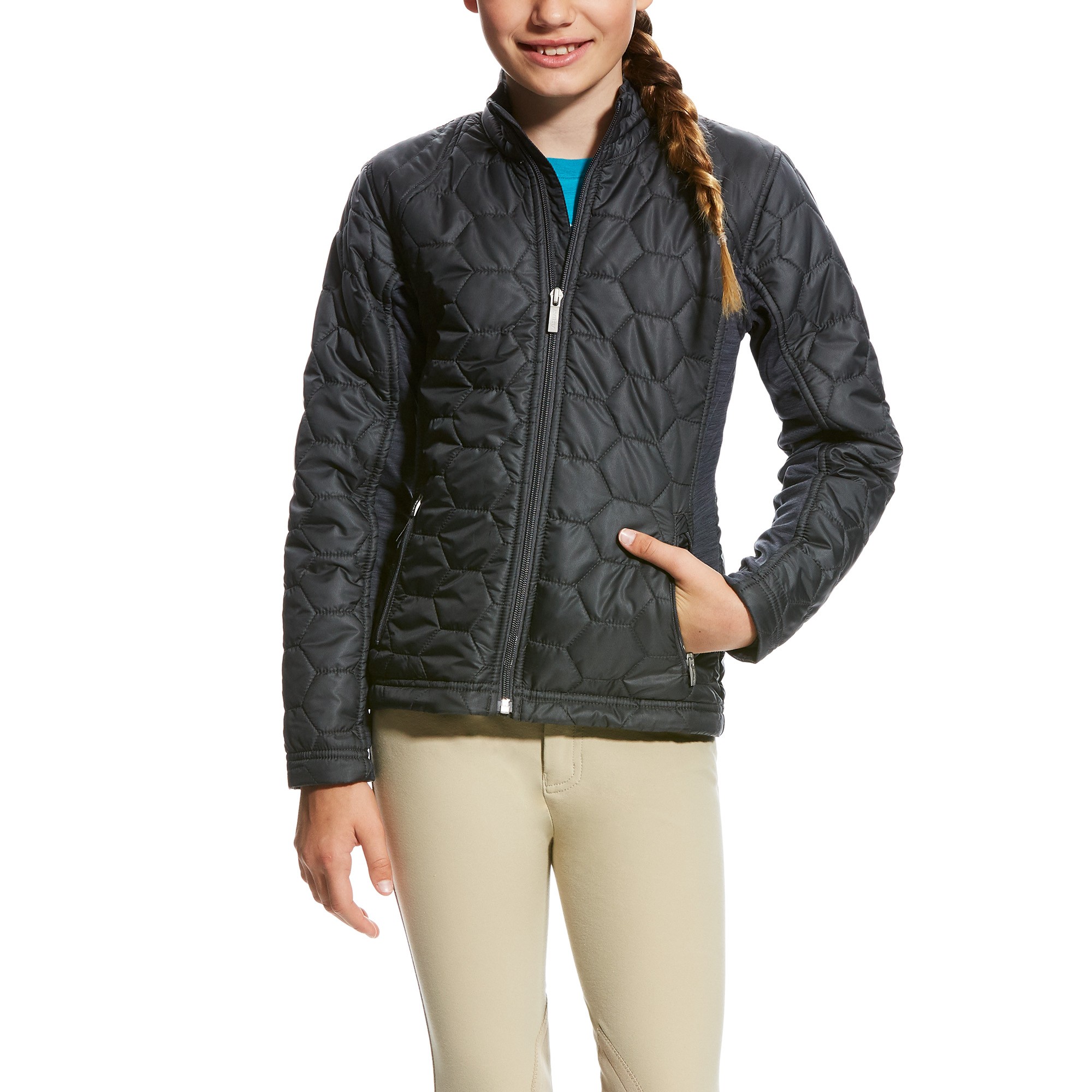 Ariat Girl's Volt Jacket (Graphite) - Wychanger Barton