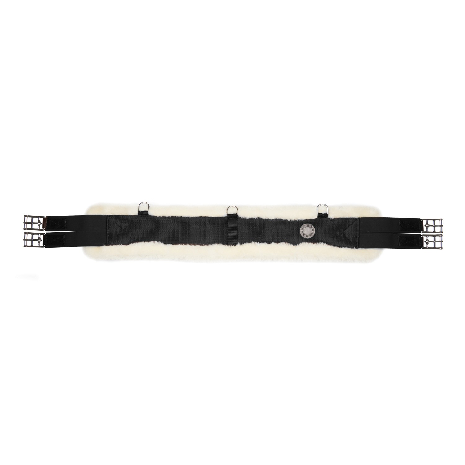 Mark Todd Fleece Lined Webbing Girth (Black) - Wychanger Barton