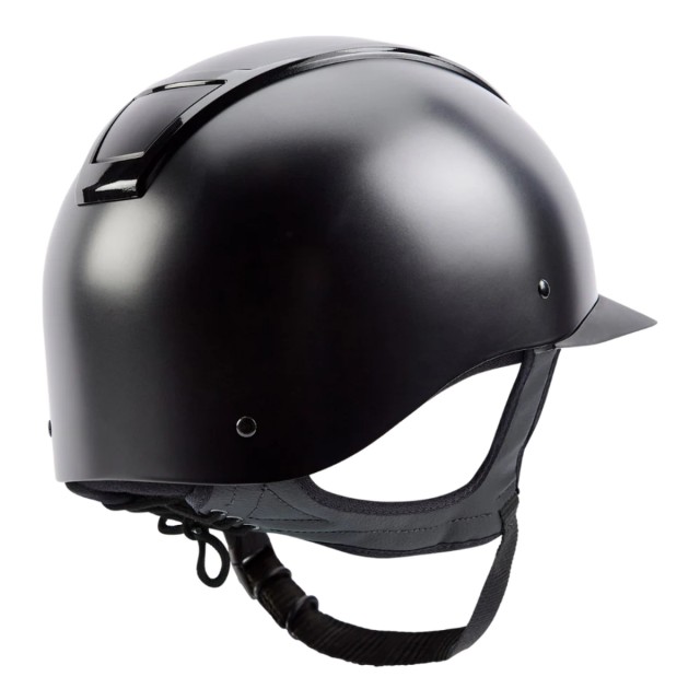 Champion Oval Insight Peaked Helmet (Matt Black) - Wychanger Barton