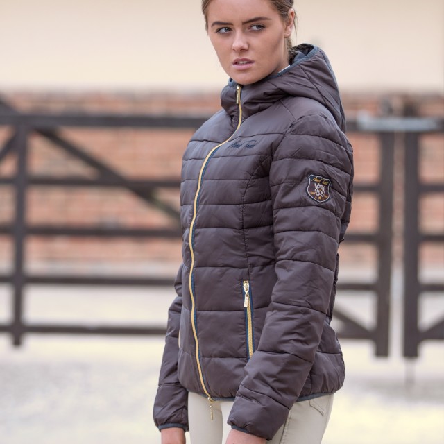 Mark Todd Women's Reeflan Padded Jacket Chocolate - Wychanger Barton